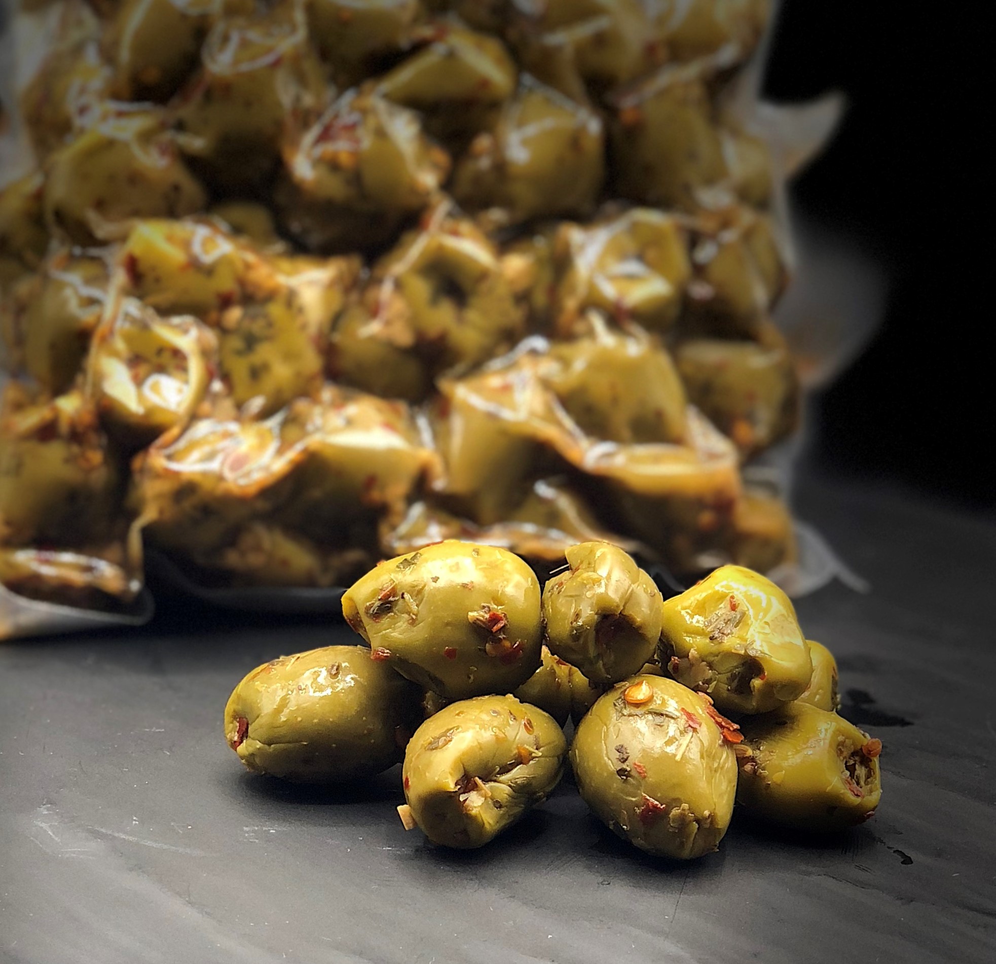 Marcellas Pitted Calabrese Olives – Johnny Prosciutto – Artisanal ...
